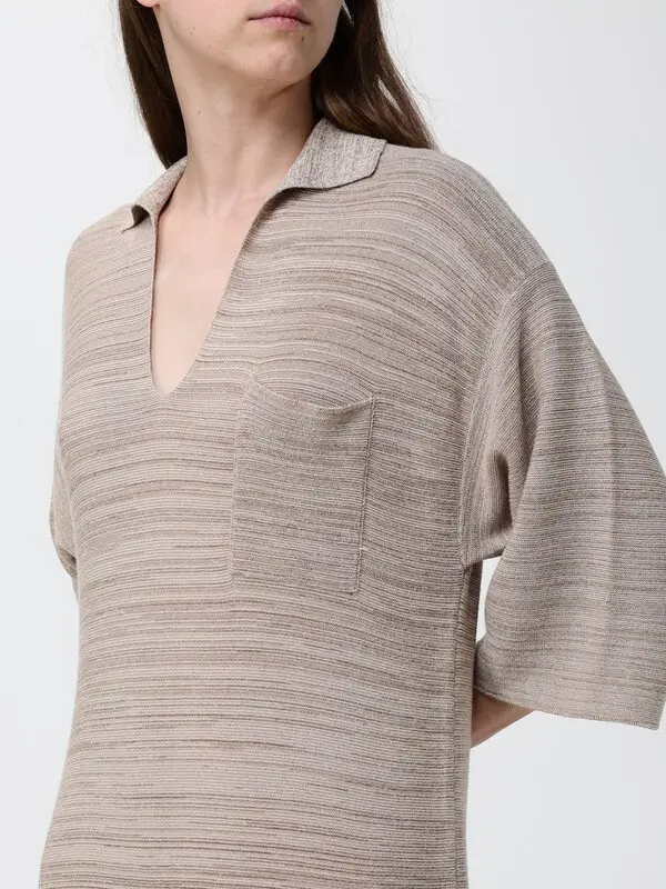 Fabiana Filippi Knitted Maxi Dress - Beige