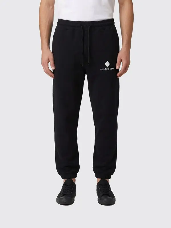 COUNTY OF MILAN Cotton Jogging Trousers - Black