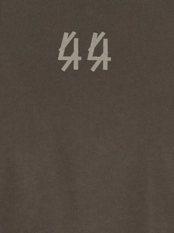 44 LABEL GROUP Cotton T-shirt With Logo - Grey