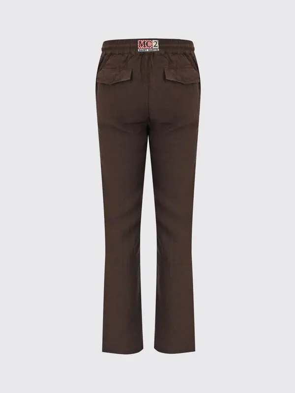 MC2 SAINT BARTH Linen Jogging Trousers - Brown