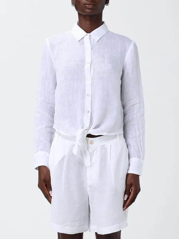 120% Lino Linen Shirt - White