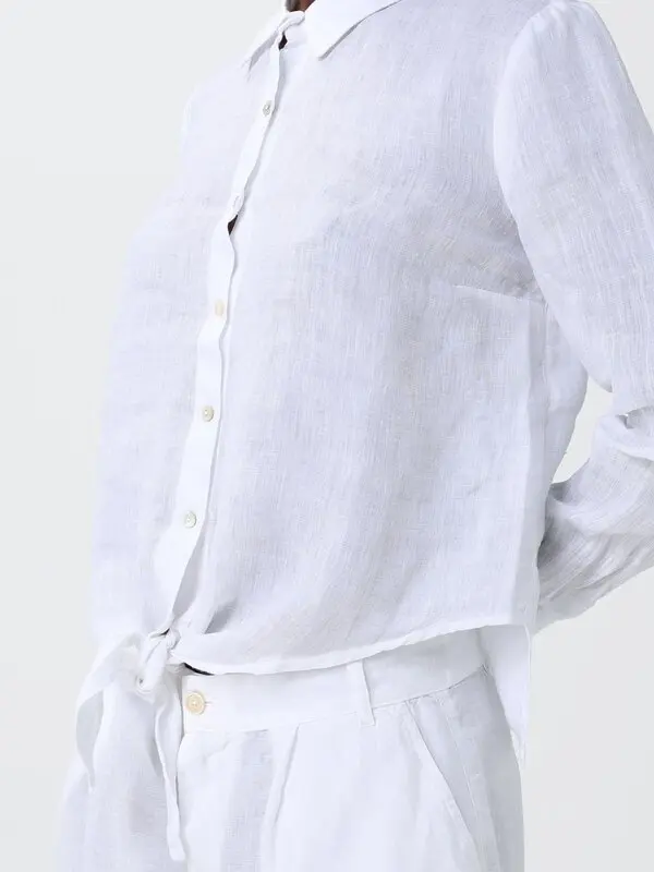 120% Lino Linen Shirt - White