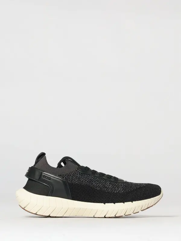 BOSS Motion Sneakers In Crochet Knit - Charcoal