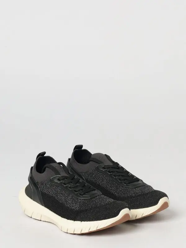 BOSS Motion Sneakers In Crochet Knit - Charcoal