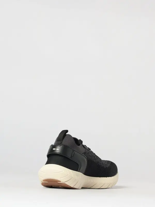 BOSS Motion Sneakers In Crochet Knit - Charcoal