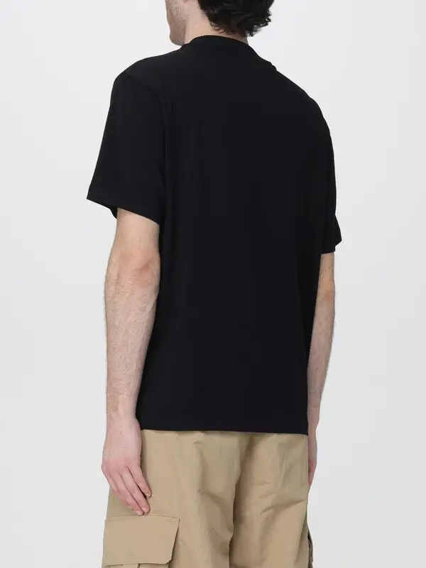 BOSS Basic Cotton T-shirt With Mini Logo - Black