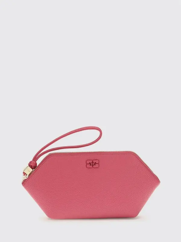GANNI Recycled Leather Bou Mini Bag With Zip Closure - Red