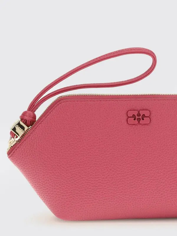 GANNI Recycled Leather Bou Mini Bag With Zip Closure - Red