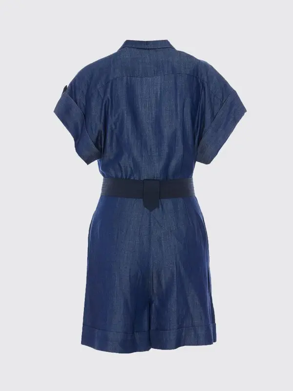 Liu Jo Lyocell Jumpsuit With Belted Waist