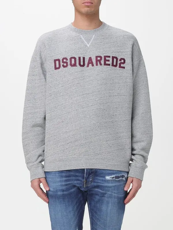 Dsquared2 Logo Cotton Crewneck Sweatshirt