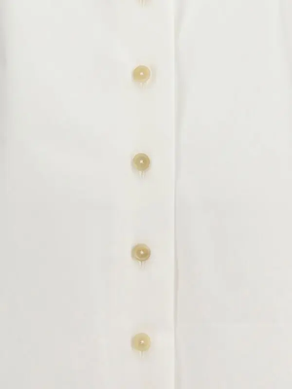 Khaite Slim-fit Cotton Point Collar Shirt