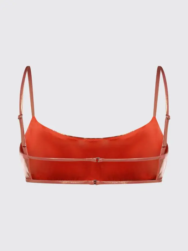 Blumarine Stretch Polyester Bikini Top - Orange
