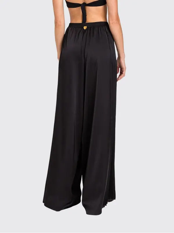 TWINSET Pleated Crêpe Palazzo Trousers