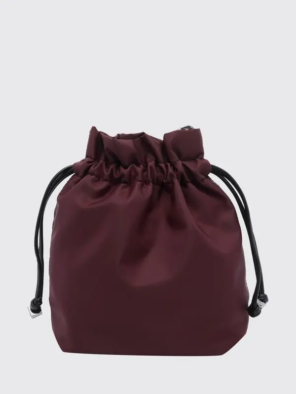 GANNI Mini Nylon Drawstring Bag With Logo Patch
