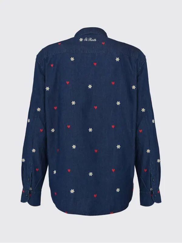 MC2 SAINT BARTH Embroidered Cotton Shirt - Multicolor