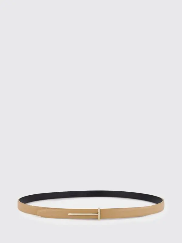 TOM FORD Leather Belt - Beige