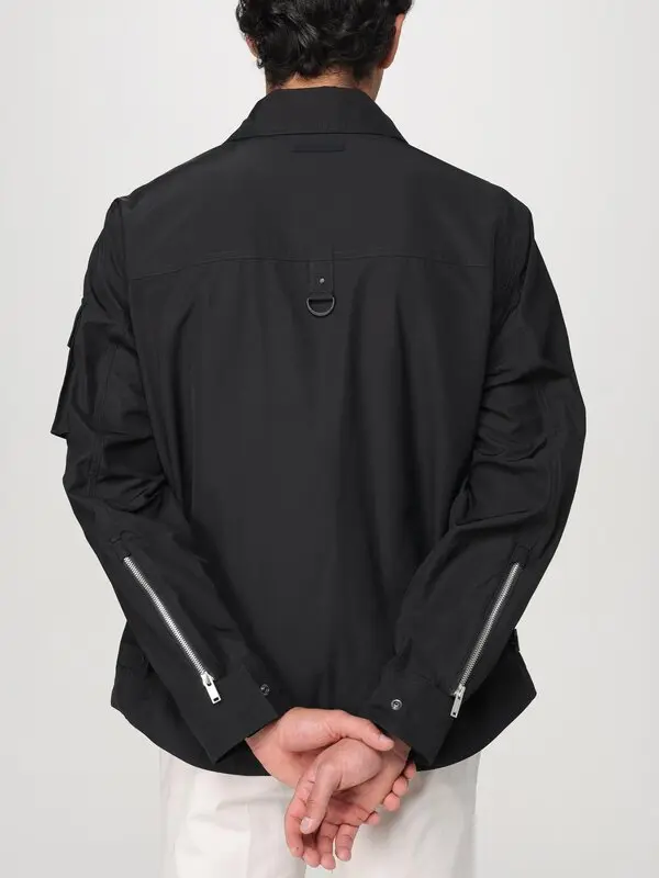 Moose Knuckles Zip Up Jacket With Collared Neckline
