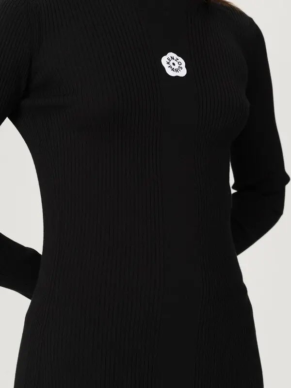Kenzo Ribbed High Neck Top