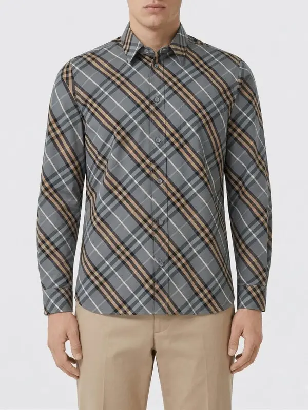 Burberry Casual Cotton Shirt With Vintage Check Print