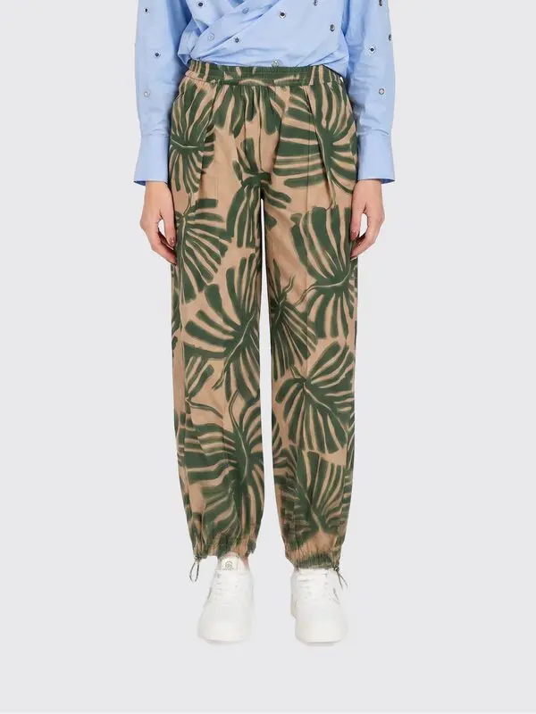 TWINSET Printed Cotton Trousers