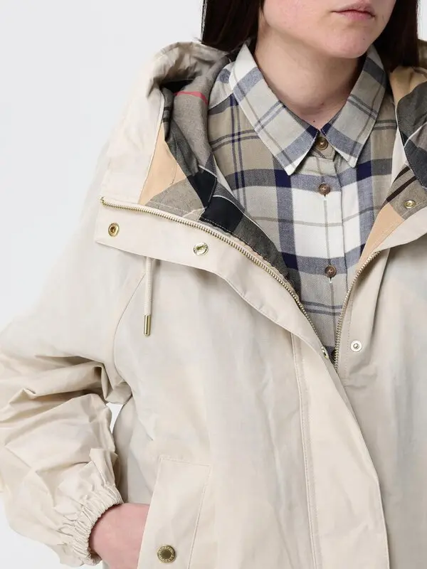 Barbour Hawkridge Hooded Rain Windbreaker - Beige