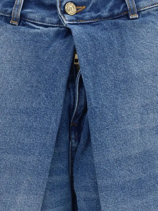 Balmain Mid-rise Baggy Jeans In Stone-washed Denim