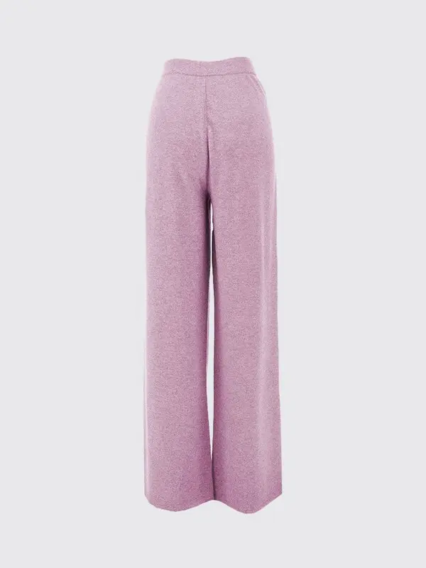 Guest In Residence Wide Leg Button Detailed Trousers - Pink