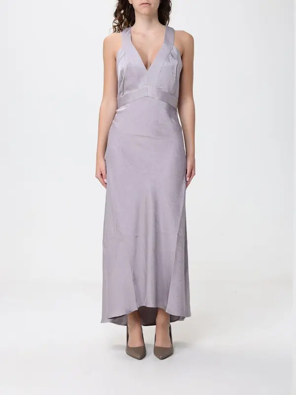 BOSS Crêpe Long Dress - Lilac