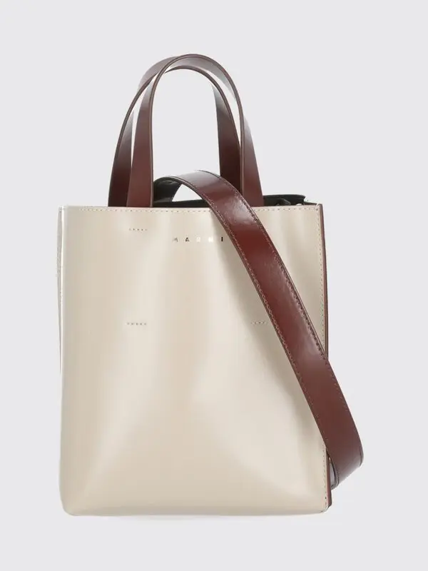 Marni Museo Leather Bag - Beige