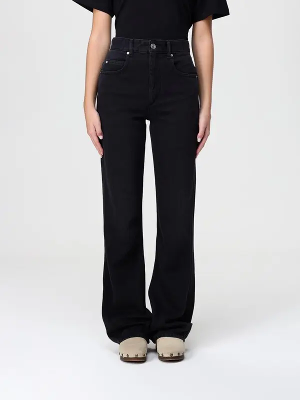 Isabel Marant Étoile Straight Leg Jeans - Black