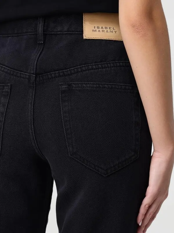 Isabel Marant Étoile Straight Leg Jeans - Black