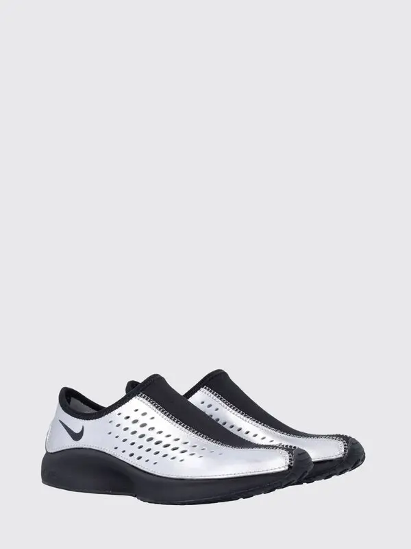 Nike Superfly Moc Slip-on Sneakers In Laminated Leather - Silver