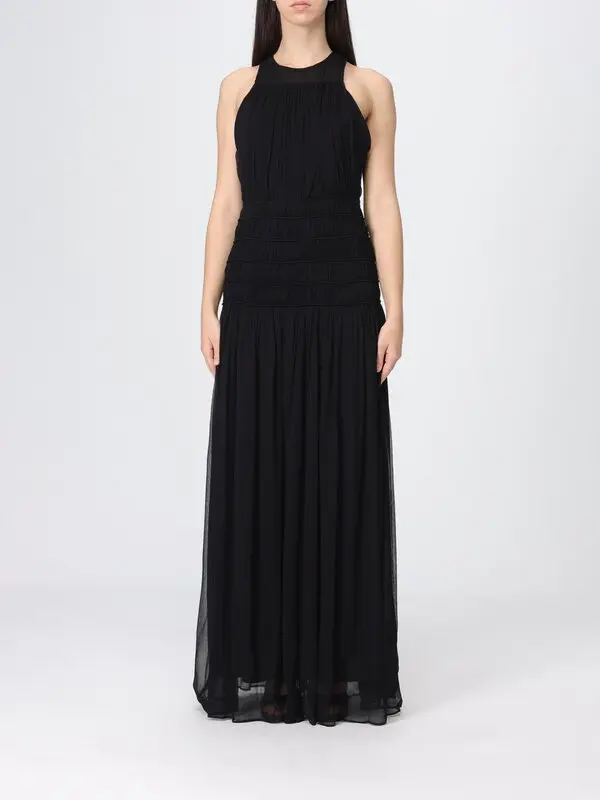 TWINSET Long Viscose Dress - Black