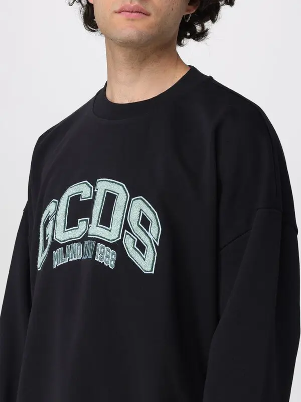 Gcds Crewneck Sweatshirt With Graphic Logo