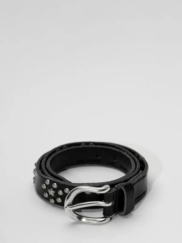 Our Legacy Star Fall Studded Leather Belt - Black