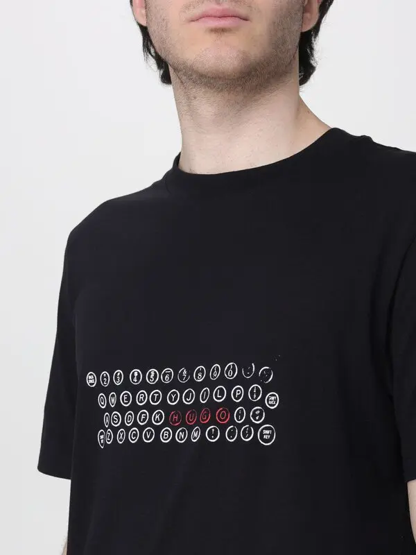 Hugo Printed Cotton T-shirt