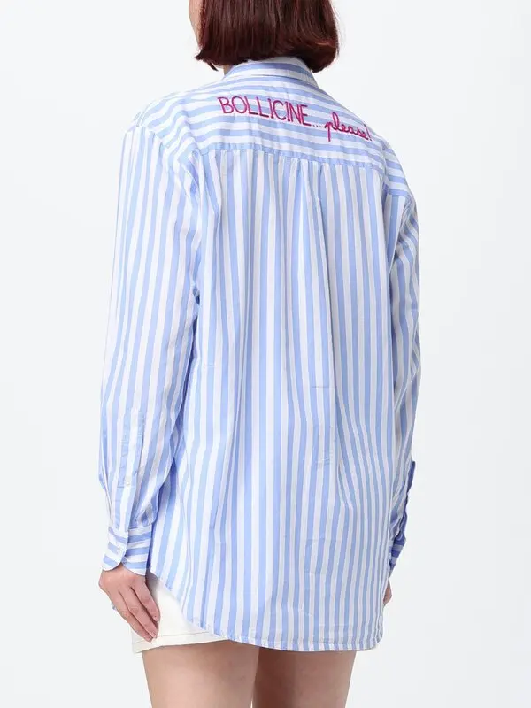 MC2 SAINT BARTH Cotton Shirt - Gnawed Blue