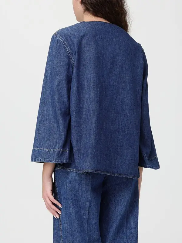Valentino Garavani Cotton Denim Blouse