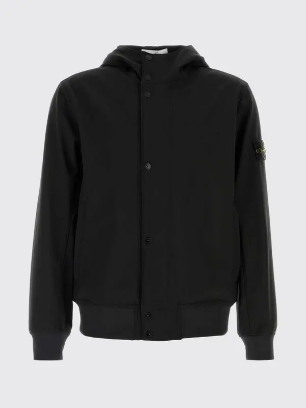 Stone Island Hooded Jacket - Black