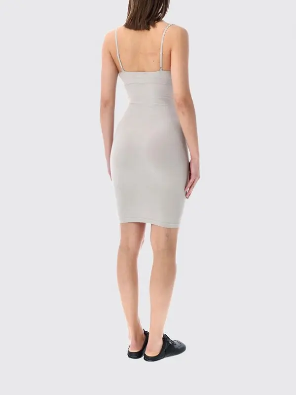 MAISON MARGIELA Mini Dress In Stretch Cotton Blend - Grey