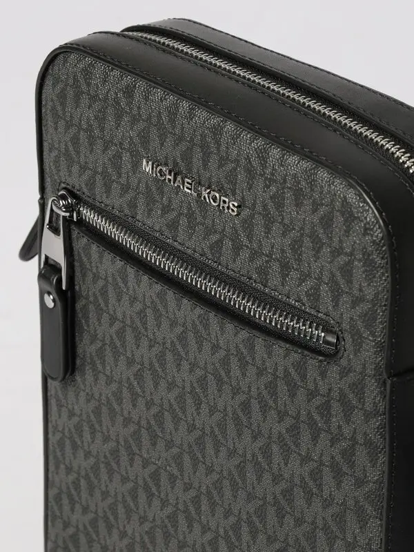 Michael Kors Varick Coated Cotton Bag With All Over Mk Monogram