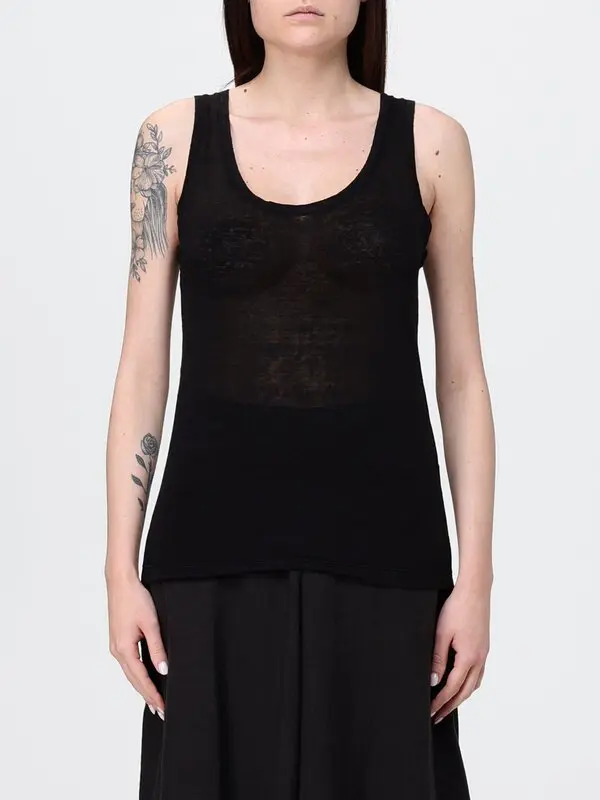 120% Lino Basic Top - Black
