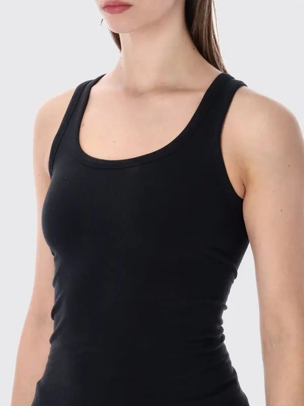 MAISON MARGIELA Basic Cotton Blend Tank Top - Black