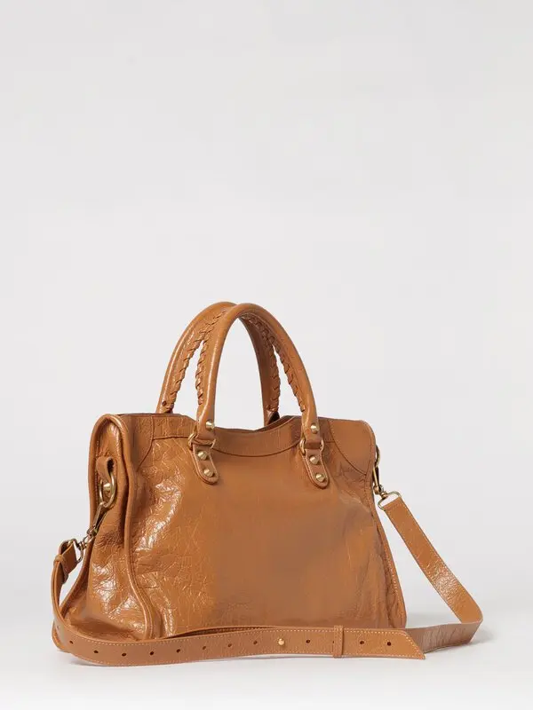 Balenciaga Le City Crinkled Leather Bag