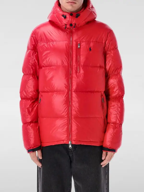Polo Ralph Lauren Puffer Jacket With Hood - Red