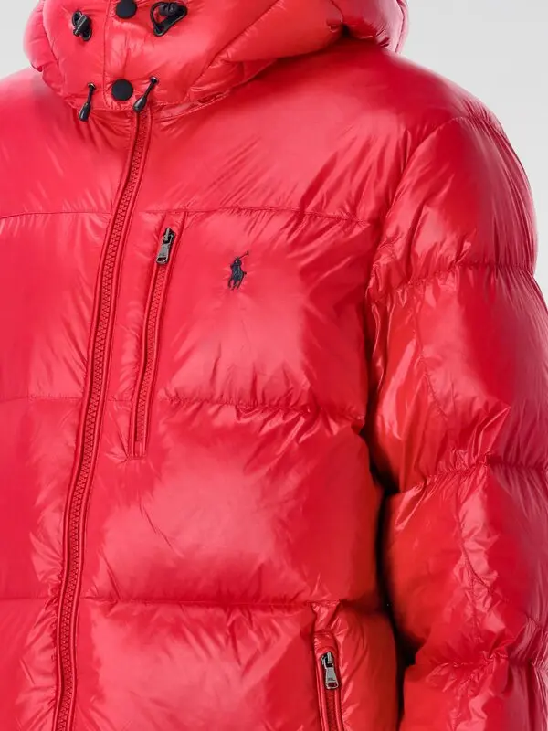 Polo Ralph Lauren Puffer Jacket With Hood - Red