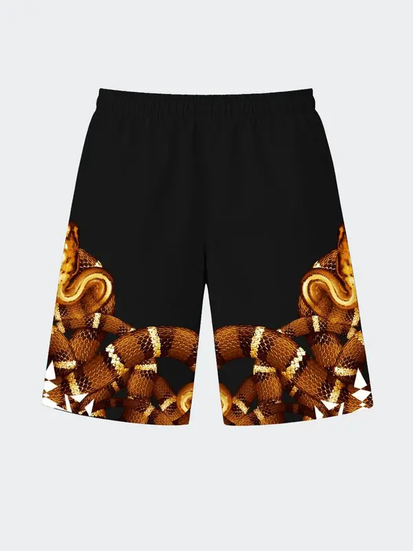 COUNTY OF MILAN Graphic Print Cotton Shorts