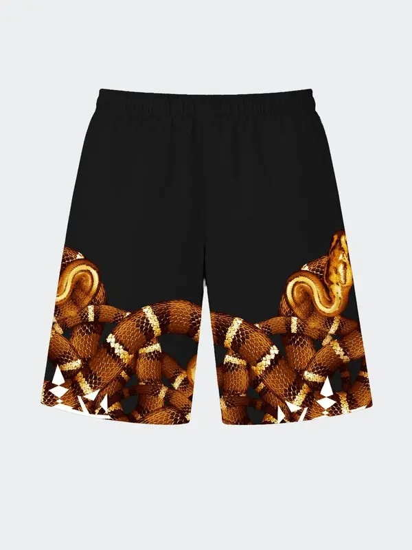 COUNTY OF MILAN Graphic Print Cotton Shorts