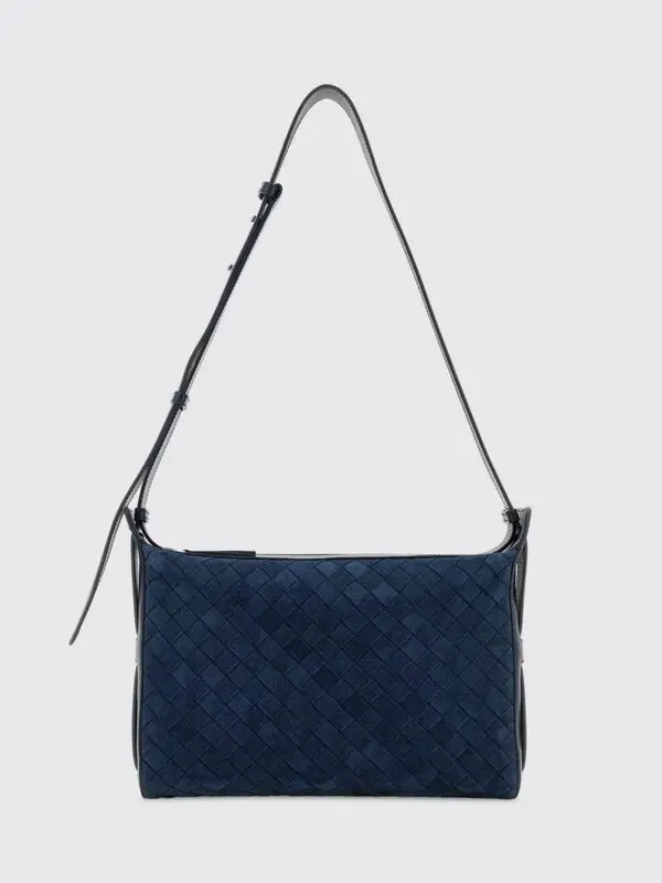 Bottega Veneta Tribeca Woven Suede Shoulder Bag
