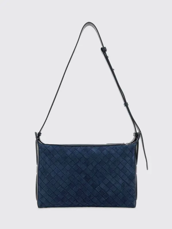 Bottega Veneta Tribeca Woven Suede Shoulder Bag